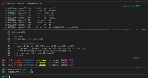 XV6 Lab - SystemCalls