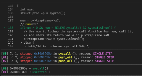 XV6 Lab - SystemCalls